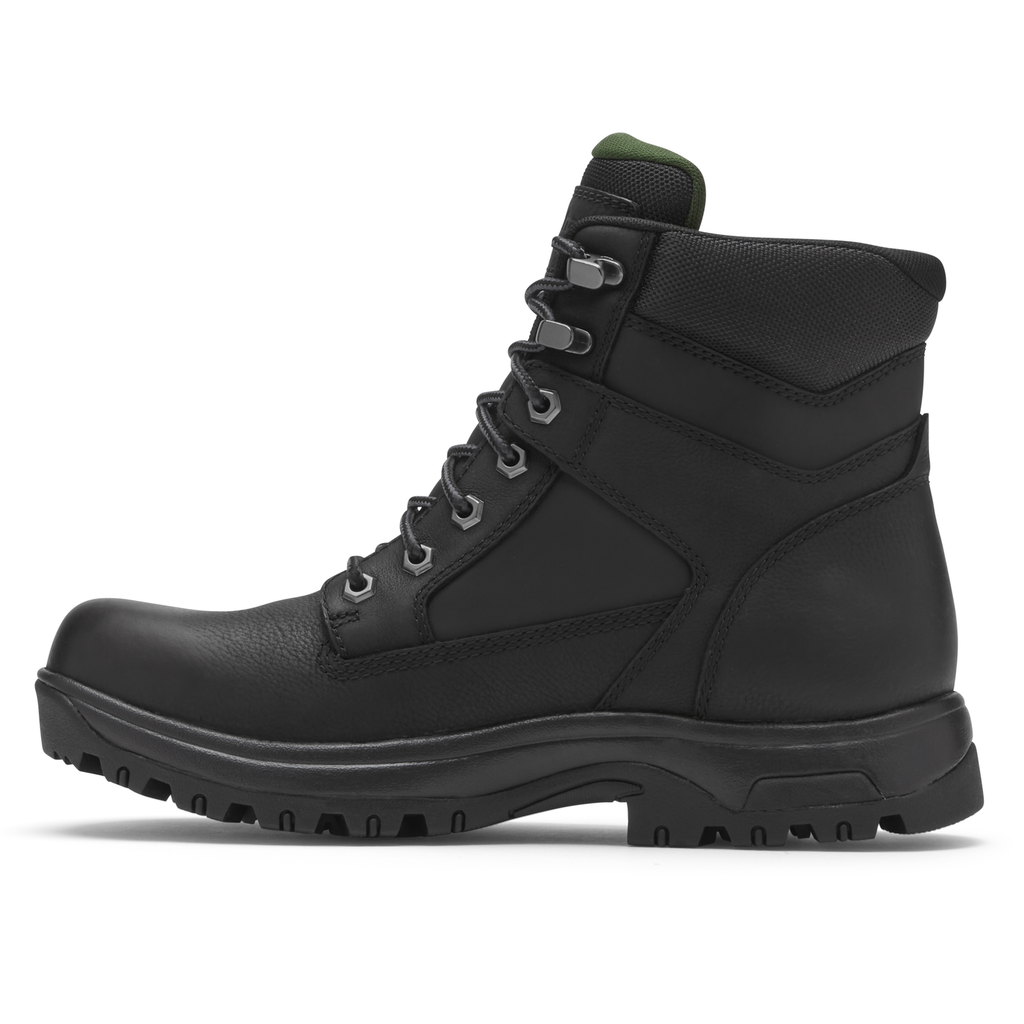 8000Works 6 Inch Safety Toe Boot 6E Width in Black – Tenni Moc's Shoe Store