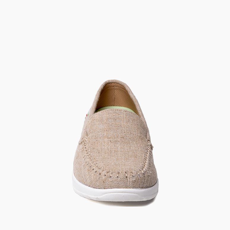 Women's Discover Canvas Moc in Natural CLOSEOUTS – Tenni Moc's Shoe Store